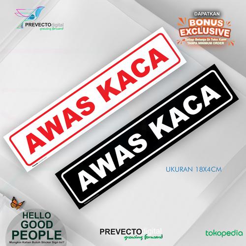 Jual Sign Sticker Awas Kaca - Hitam - Jakarta Barat - prevecto digital ...