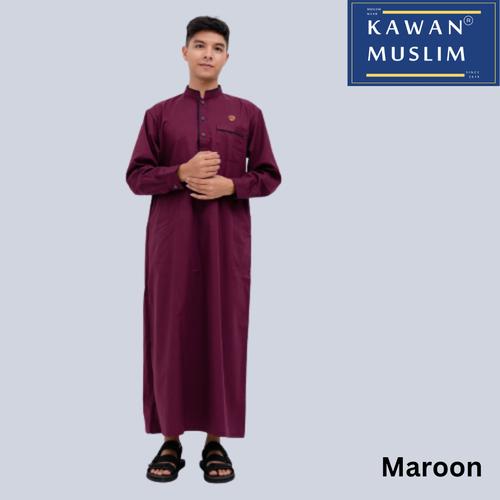 Jual Jubah Gamis Pria Lengan Panjang Deluxe Kawan Muslim Bahan Katun ...
