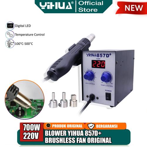 Jual Yihua 857D+ Blower Solder Uap Digital SMD Hot Air Rework Brushless Fan - Jakarta Pusat ...