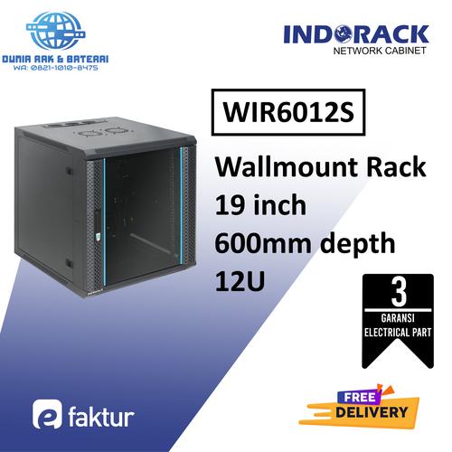 Jual WALLMOUNT INDORACK WIR6012S 12U 600MM SINGLE DOOR SERVER RACK ...