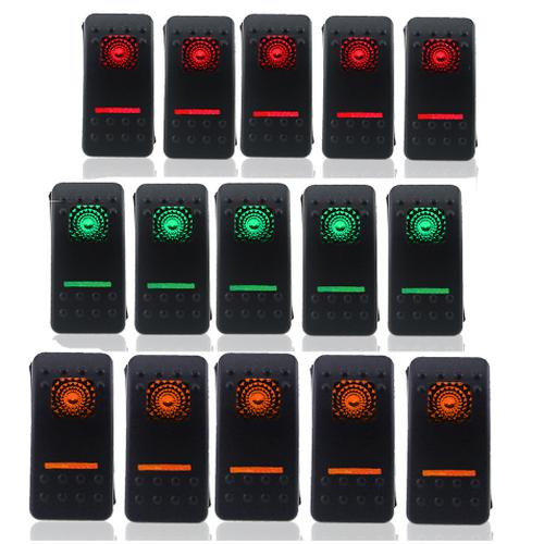 Jual Rocker Switch Saklar Model ARB 5 Pin Push on off AD567 - Putih ...
