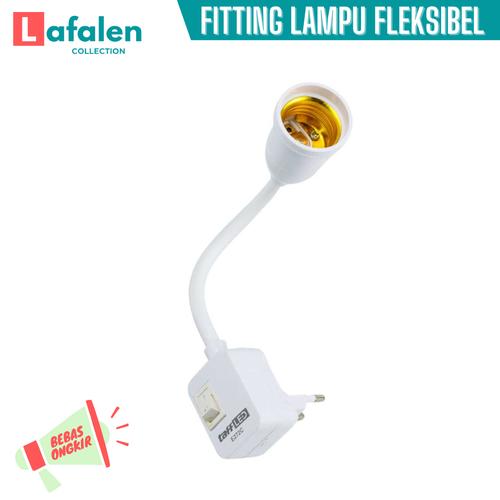 Jual Fitting Lampu Fleksibel EU E27 Colokan Dinding Wall Socket Lamp 25 ...