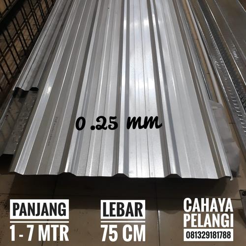 Jual Atap Galvalum 5 Gelombang 0.25/0.30/0.35/0.40 Spandek Baja Ringan SNI - 0.40 mm - Kota ...