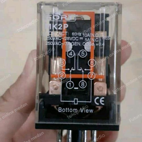 Jual RELAY MK2P + SOKET PF083A-E RILEY/ TIMER 8 pin kaki FORT / MERK LAIN - Relay mk2p - Kota ...