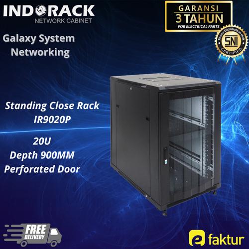 Jual Rack Server 20U INDORACK IR9020P Close Rack Perforated Door D ...