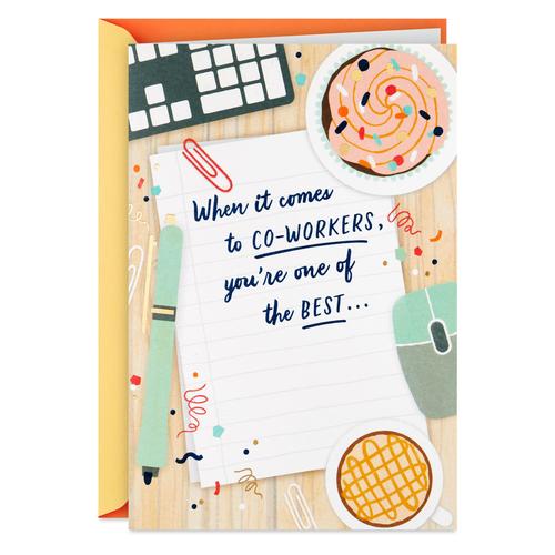 Jual GREETING CARD-HALLMARK-YOU'RE ONE OF THE BEST- CO-WORKER-BIRTHDAY ...