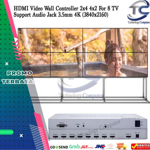 Jual 4K HDMI Video Wall Controller 2x4 4x2 For 8 TV (1 Tampilan Besar ...