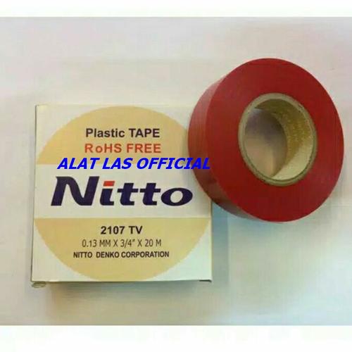Jual Isolasi Listrik Nitto Warna Merah / Kuning / Biru / Hijau - Merah ...