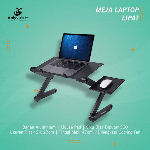 Jual Meja Laptop Lipat Portable Premium i-Robot Dilengkapi Kipas ...