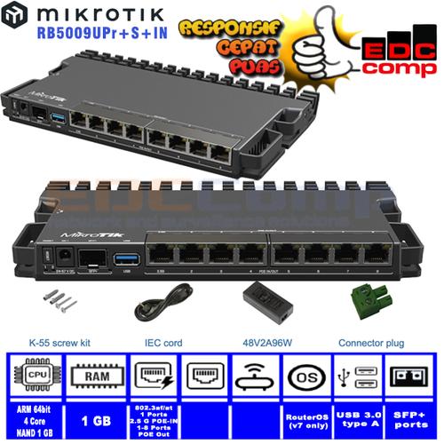 Jual MikroTik RB5009UPr+S+IN| Router RB5009UPr+S+IN|RB5009 UPr+S+IN ...