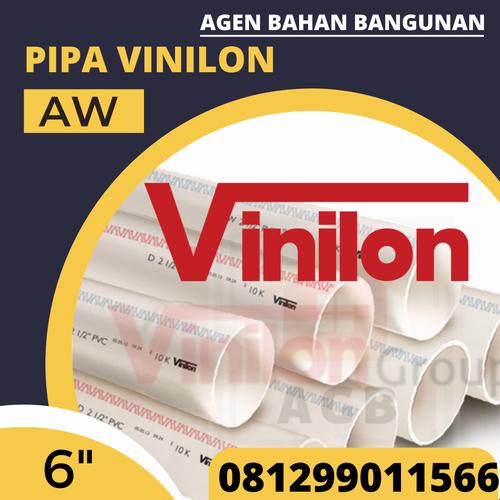 Jual Pipa PVC Vinilon / Pipa Vinilon AW 6" (Grosir) 4 Meter - Jakarta ...