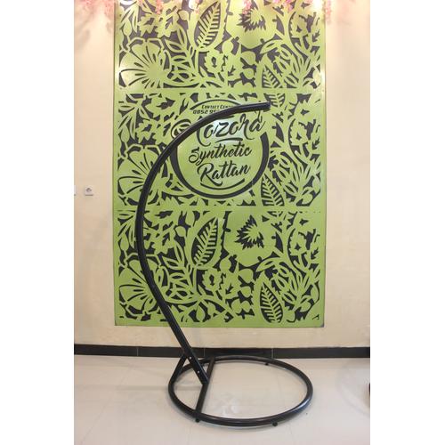 Jual Tiang Ayunan Gantung Stand Besi Bandulan Rotan Sintetis Standar ...