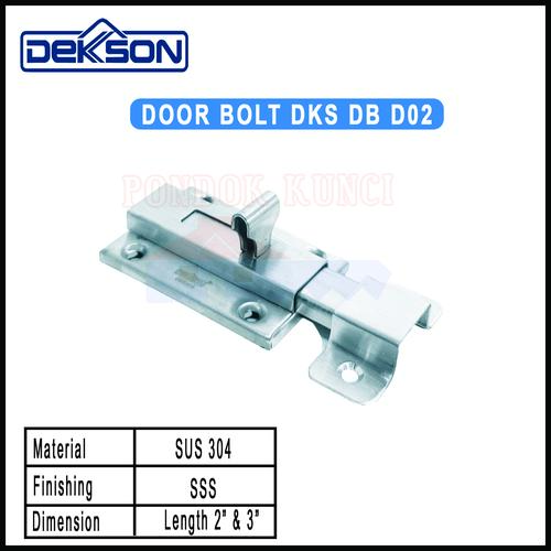 Jual Door Bolt Dekson DB D02 SSS Grendel Pintu Slot 2 Inch - Kota ...