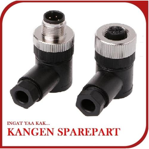 Jual Konektor M12 Male - Female 4 Pin Straight/Angle - Jakarta Pusat ...