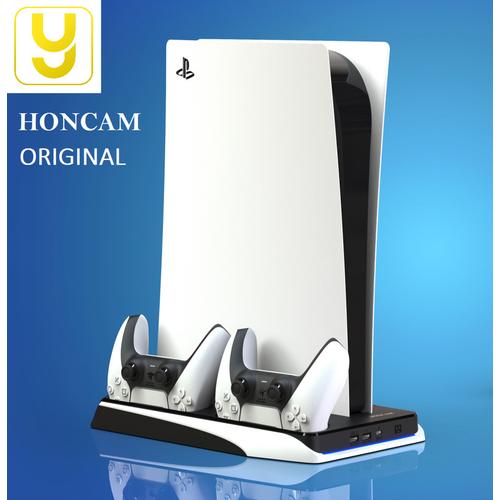 Promo Dobe PS5 PS 5 Controller Stik Charger Stand Dock Fan Rak Kaset ...