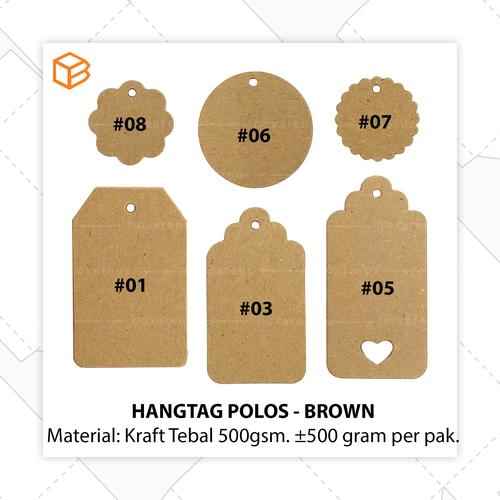 Jual Hangtag Kraft / Hang Tag / Label Harga / Label Baju - HTK - Tag ...