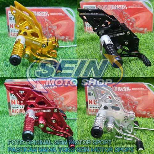 Jual Footstep Underbone NUI monster Lipat Gsx Gtr Silver Lipat Origi ...