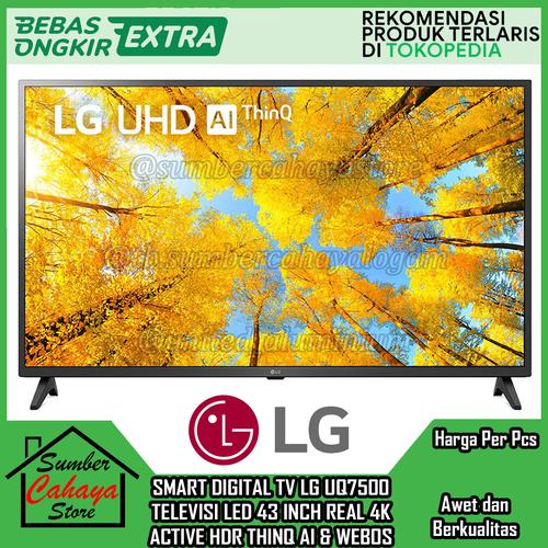 Jual LG 43UQ7500PSF LED SMART TV 43 INCH UHD 4K HDR THINQ AI ELJI TIPI TIVI - Kota Palembang ...