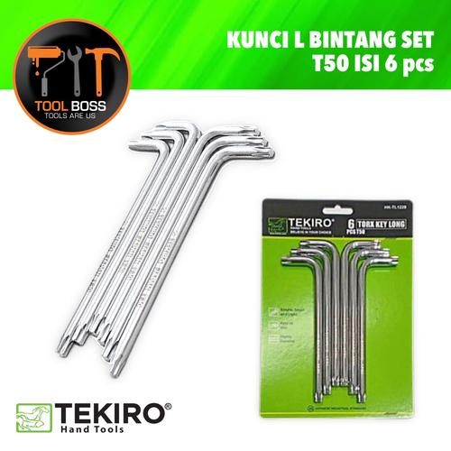 Jual TEKIRO KUNCI L BINTANG TEKIRO - PANJANG 6 PCS - 1 PCS T 50 ...