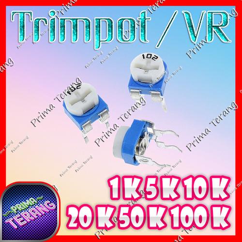 Jual 1K 5K 10K 20K 50K 100K Ohm Variable Resistor VR Trimmer Trimpot ...