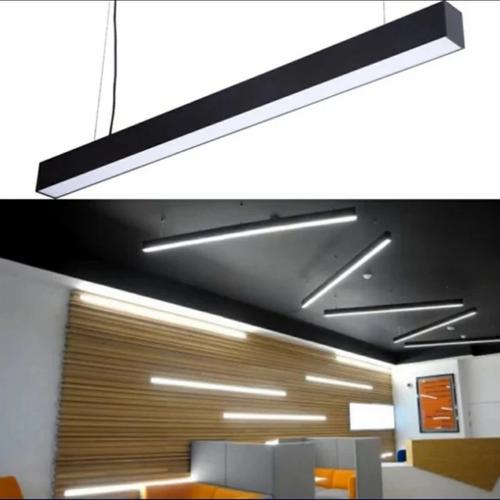Jual Lampu balok Led 18 watt office gantung plafon - BodyHitam 6500k ...