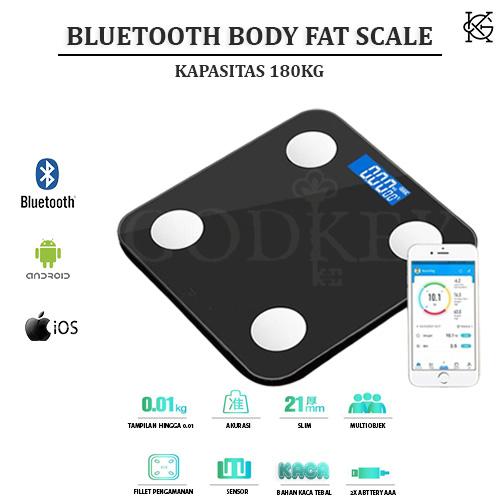 Jual Timbangan Badan Digital 180kg Conect Bluetooth with App Smart ...