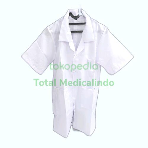Jual Baju Lab bahan Tetron (Putih) - Lengan Pendek, S - Kota Makassar ...