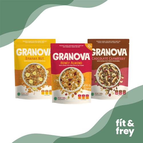 Jual GRANOVA Granola 100g - Sereal Sarapan Sehat - Honey Almond - Kota ...