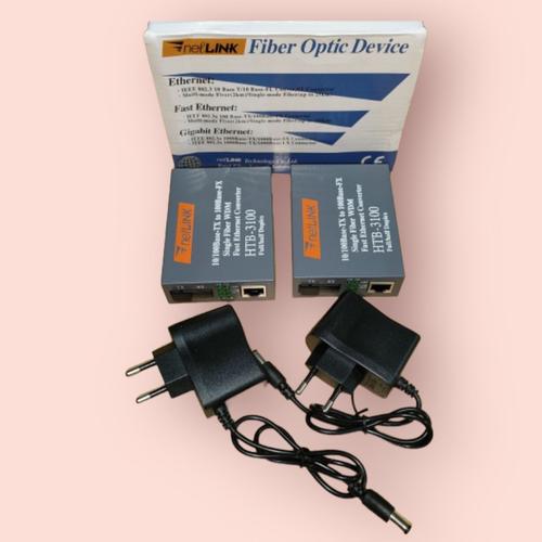 Jual 1 pair 100 mbps fiber optik media converter optic rj45 HTB-3100 ...
