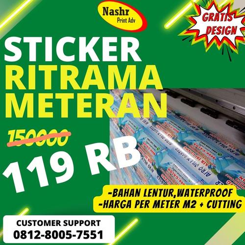 Jual CETAK STICKER RITRAMA METERAN | CETAK STICKER VINYL CUSTOM - Kab ...