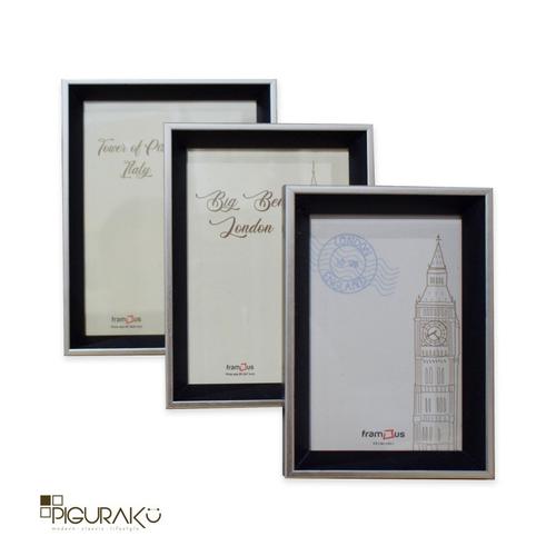 Jual Bingkai Foto 4R, 5R, 6R -Minimalis-Pigura 4R, 5R, 6R- Black Silver ...