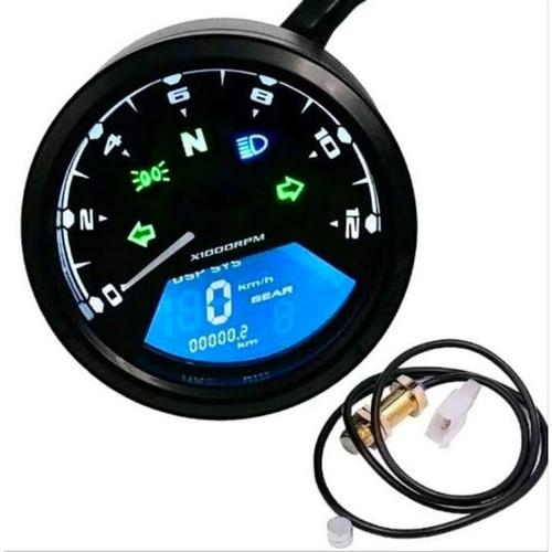 Jual SPEEDOMETER BABON BULAT SPIDO BABON LED DIGITAL PLUS SENSOR ...