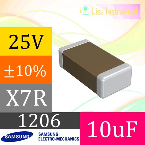 Jual 10uF ±10% 25V X7R 1206 3216(mm) SMD Multilayer Ceramic Capacitor MLCC - Kota Depok - Lisu ...