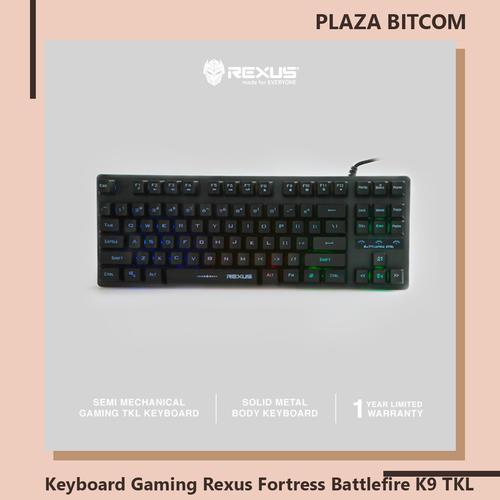Jual Keyboard Gaming Rexus Fortress Battlefire K9 TKL | BITCOM PLAZA ...