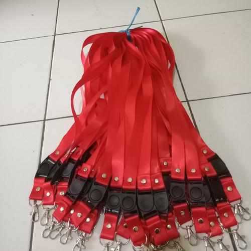 Jual lanyard /tali id card 2 cm Merah polos - Kota Depok - agus ...
