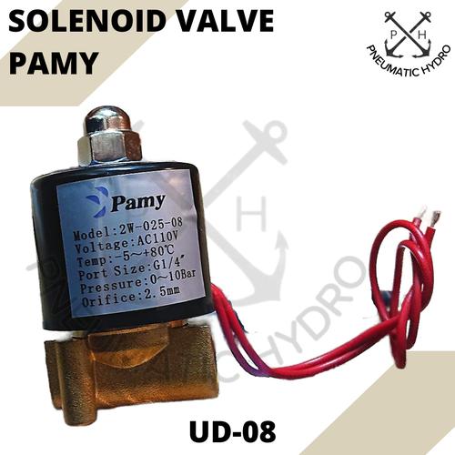 Jual SOLENOID VALVE PAMY 2W-025-08 / UD-08 1/4inch - DC24 - Jakarta Barat - Pneumatic Hydro ...