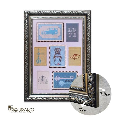 Jual Bingkai 16RS 40x60Cm -Lebar 7 Cm -Pigura Ukir -Classic - Silver ...