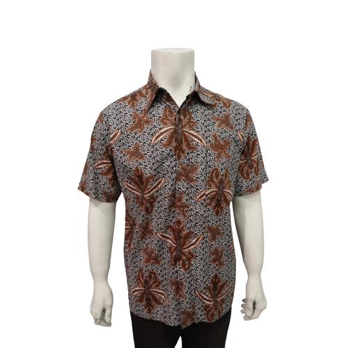 Promo Arjuna Weda Hem Batik Daun Rambat - Hitam - Hitam, S - Jakarta ...
