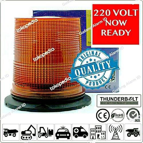 Jual WL 27LAMPU ROTARY WARNING LIGHT, THUNDERBOLT EXTRA BRIGHT 220V ...