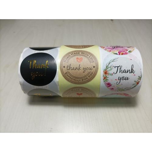 Jual Sticker Ucapan Terimakasih diameter 3,8cm/Sticker kemasan (25pc ...