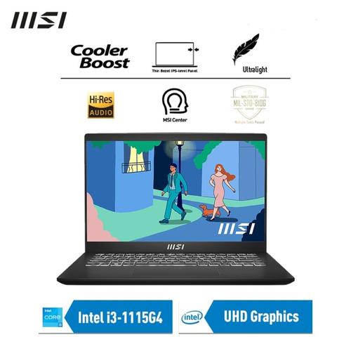 Jual MSI Modern 14 C11M 9S7 14J312 005 Core i3 1115G4 8GB 512GB W11 BLACK - Kota Denpasar ...
