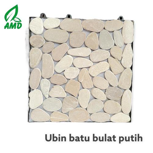 Jual Decking Tile Batu Ukuran 30 x 30 - Bulat Putih - Kab. Badung - AMD ...