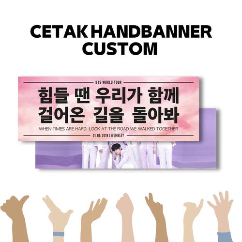 Jual [45x15 cm] Cetak Custom Hand Banner Freebies KPOP Custom ...