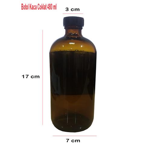 Promo Botol Parfum/Botol Filter Tebal 480 ml Cokelat Botol Kaca ...