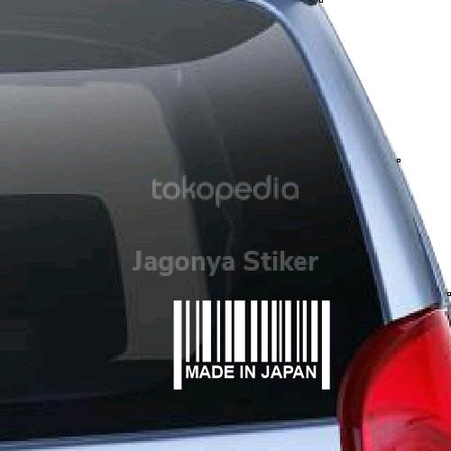 Jual Sticker Made In Japan kaca Mobil Decal Stiker Barcode New - Kab ...