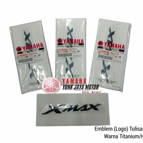 Jual EMBLEM LOGO TULISAN YAMAHA X-MAX TITANIUM B74-F173B-20 - Kota ...