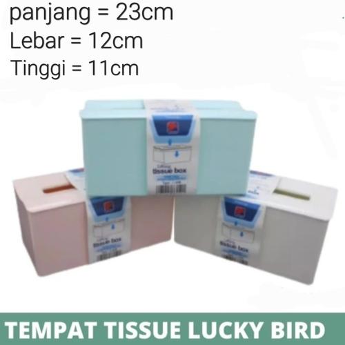 Jual Tempat tissue kotak tinggi/Tempat tissue kotak besar lucky bird ...