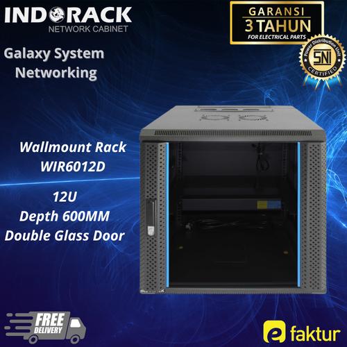 Jual Rack Server 12U INDORACK WIR6012D Double Door Rak Server Depth ...