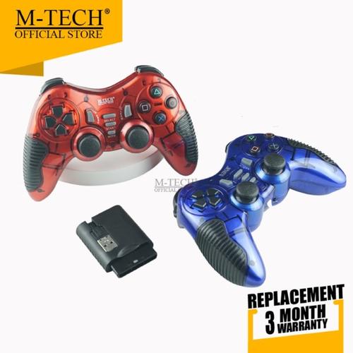 Jual MTECH Turbo Wireless Gamepad Controller Stik Joystick PS2 PC ...
