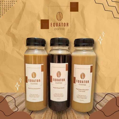 Jual Equator Coffee Kopi Rumahan 250ml (Khusus Kurir Instant) - Hitam ...